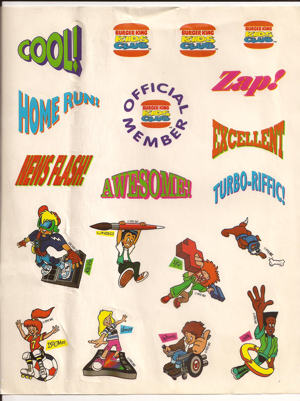 Burger King Kids Club 2014